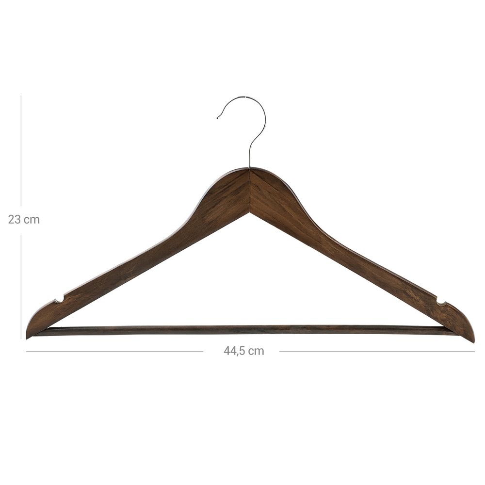 20 Pack Wood Hangers Wood Hangers SONGMICS