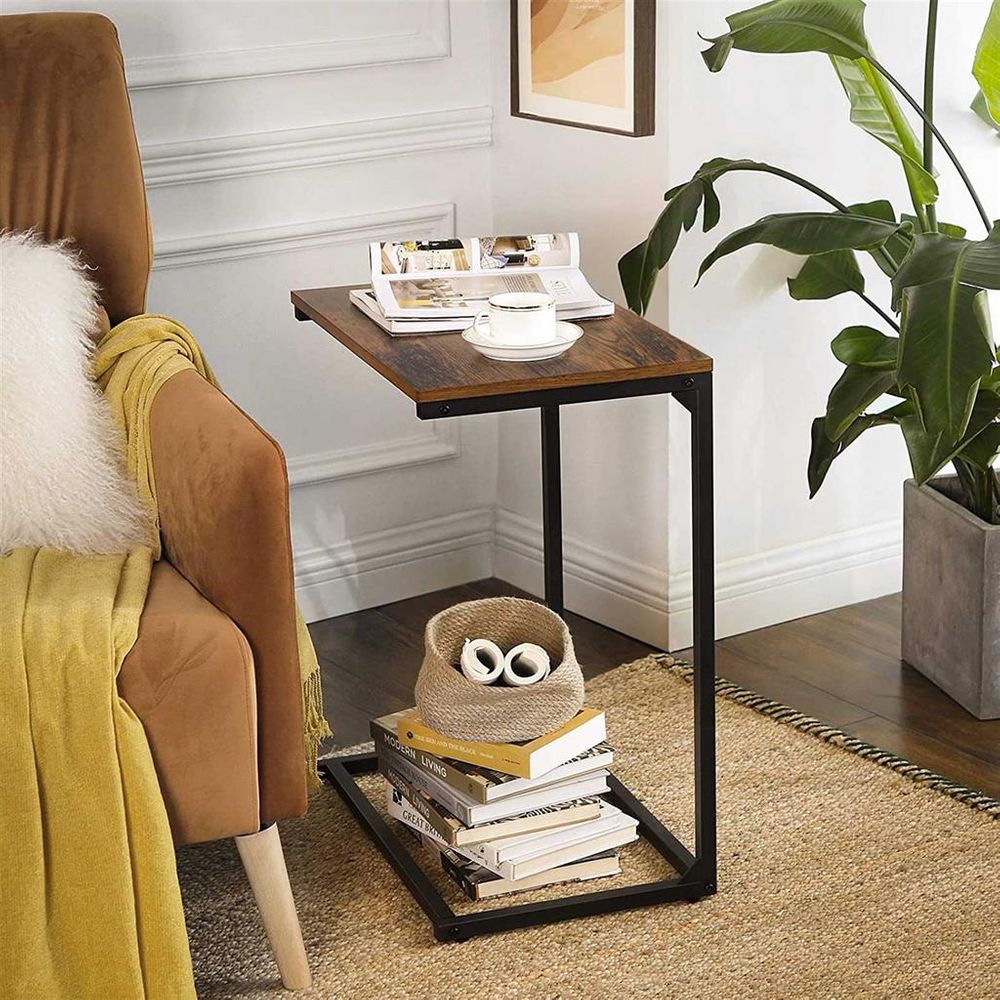 Slide under side table store