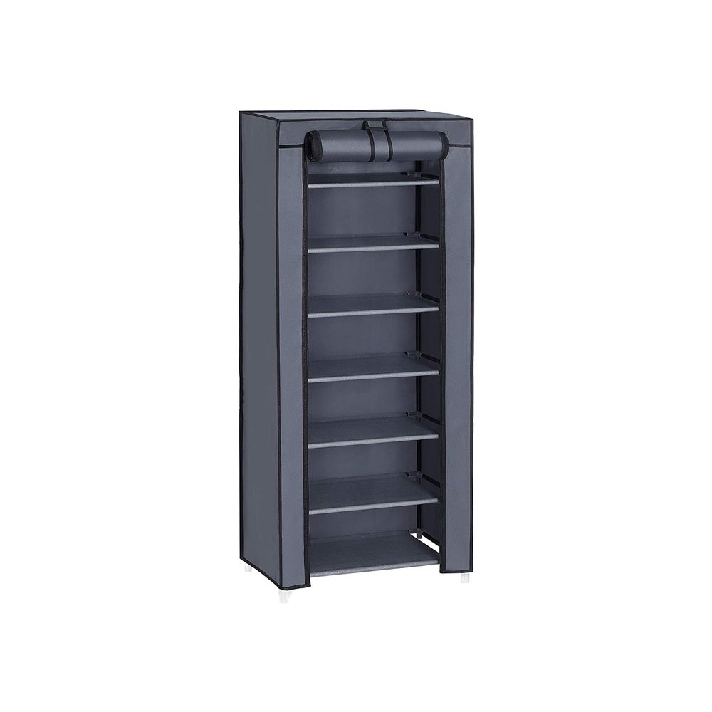 SONGMICS 7 Tier Shoe Organiser with Cover SONGMICS HOME